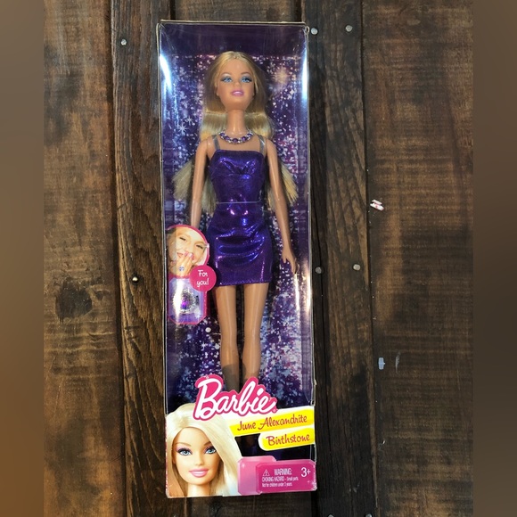 Mattel | Toys | Barbie 21 Alexandrite Birthstone June Purple Nib | Poshmark